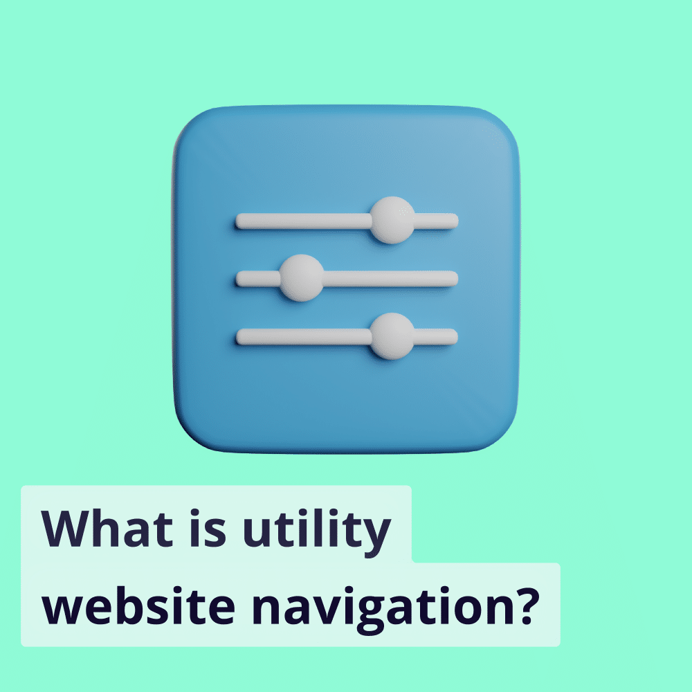 What is a Utility Website Navigation? Helper Navigation